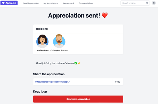 Apprecio - Company culture through values-driven recognition